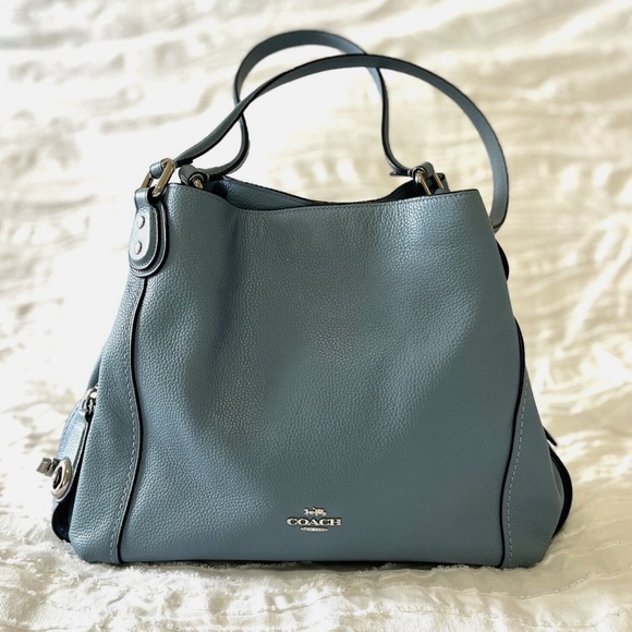 Coach | Bags | Coach Edie Pebble Leather Shoulder Bag | Poshmark